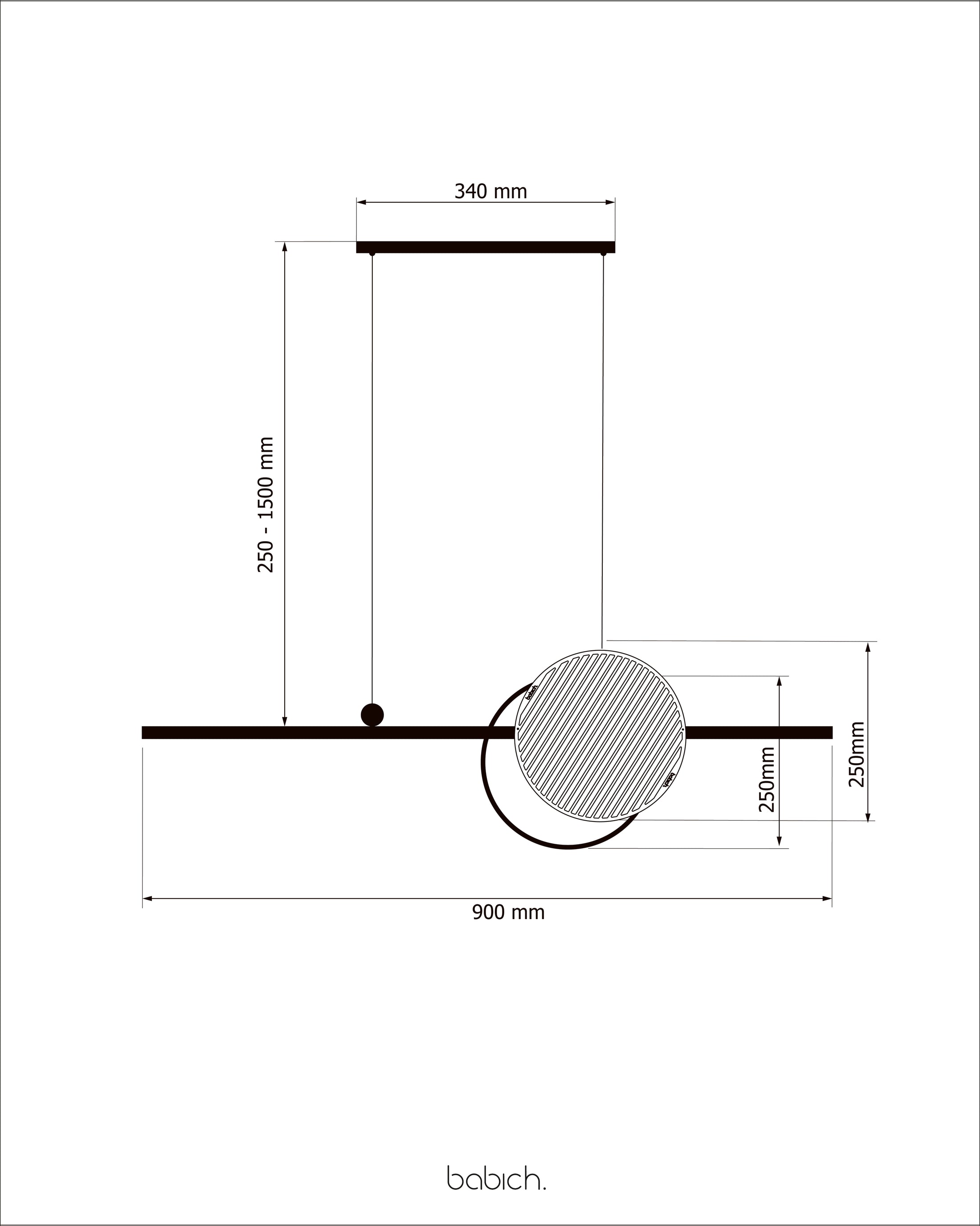 Pendant lamp Mid 900 – world.babich.studio